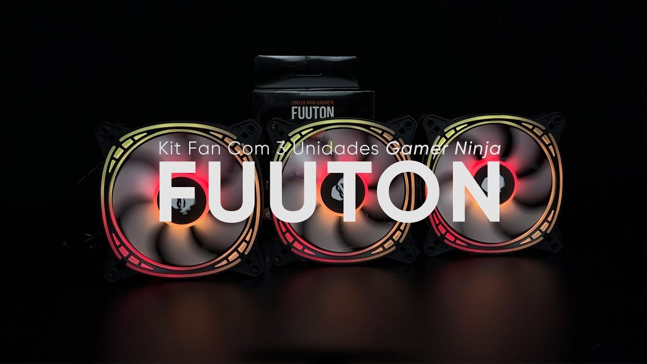 O KIT FAN ARGB MAIS BARATO DO BRASIL! Kit Fan Fuuton Gamer Ninja Review ...