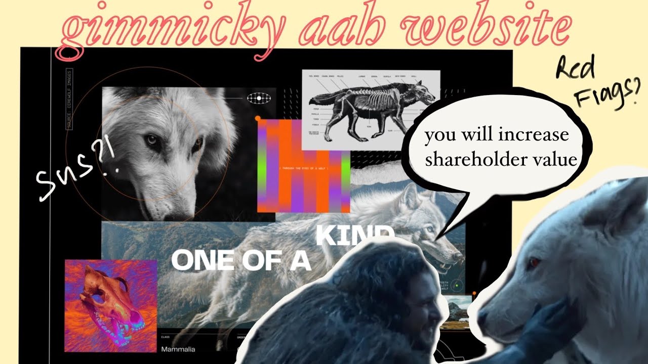 i think the dire wolf de-extinction is sus - YouTube