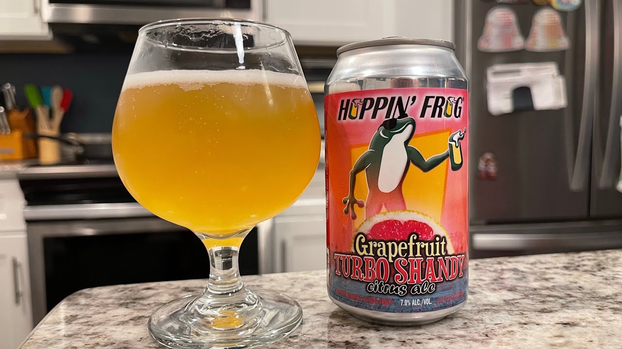 Hoppin’ Frog Brewery - Grapefruit Turbo Shandy (Citrus Ale) | Beer ...