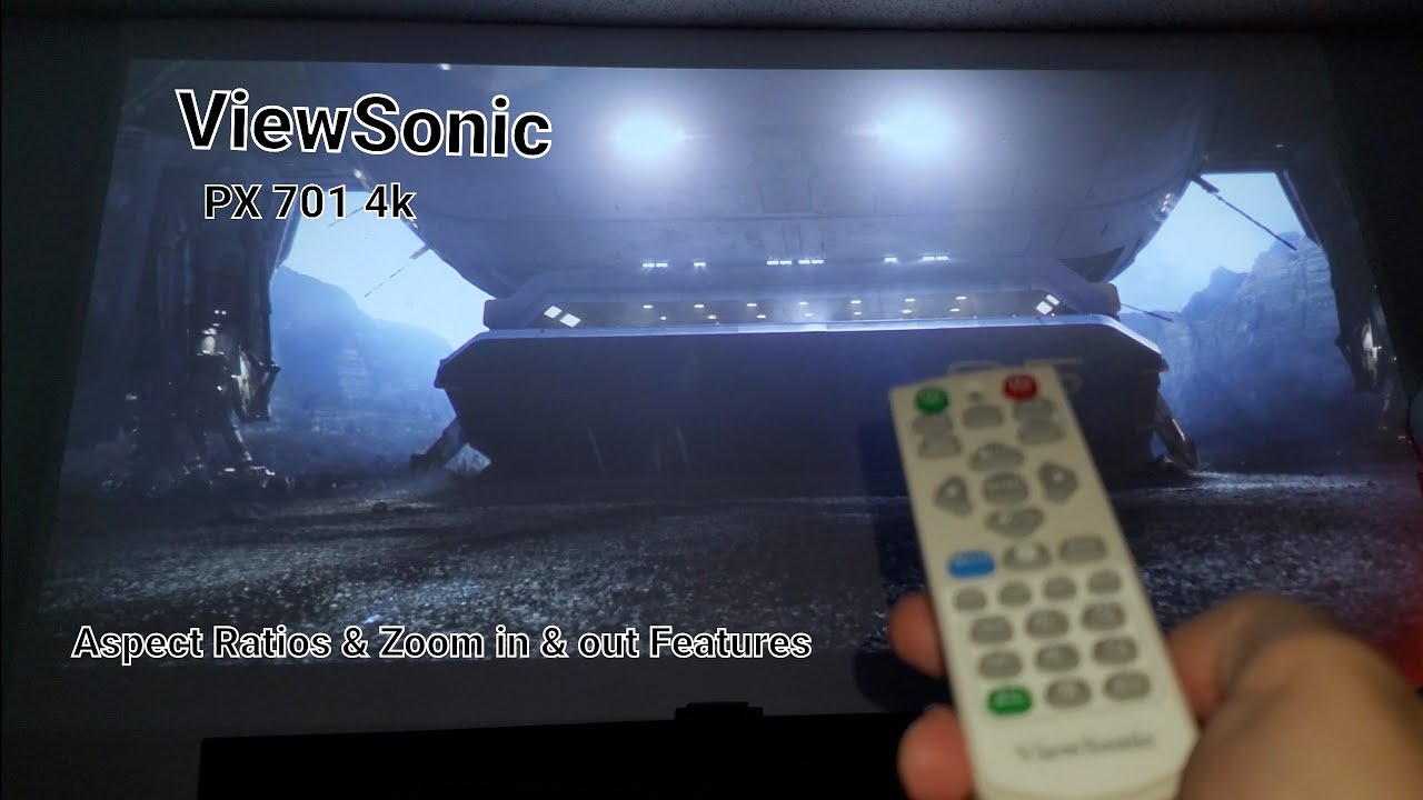 ViewSonic PX 701 4K Aspect Ratio & Zoom Features - YouTube