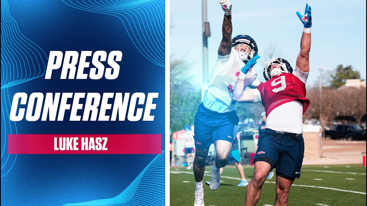 PRESSER | Luke Hasz - Week 3 of Spring Practice (04-03-25) - YouTube