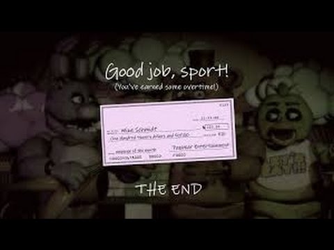 The End? Fnaf 1 |Night 5| Ending - YouTube