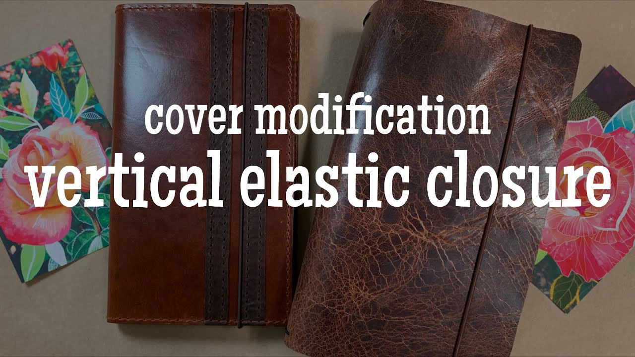 Adding a Vertical Elastic Closure || Leather Cover Modification - YouTube