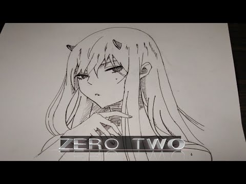 Drawing. Zero Two (Darling in the Franxx) - YouTube