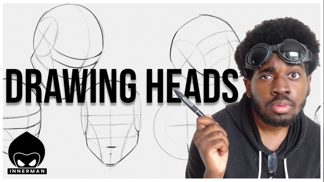 How To Draw Heads At Different Angles (my perspective) - YouTube