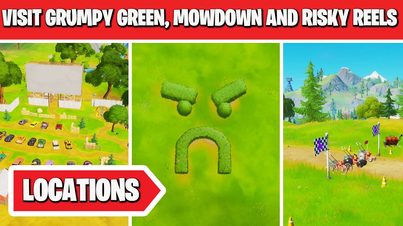 Visit Grumpy Greens, Mowdown and Risky Reels in Fortnite, TNTina's ...