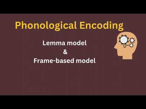 phonological encoding | phonological encoding in psycholinguistic - YouTube