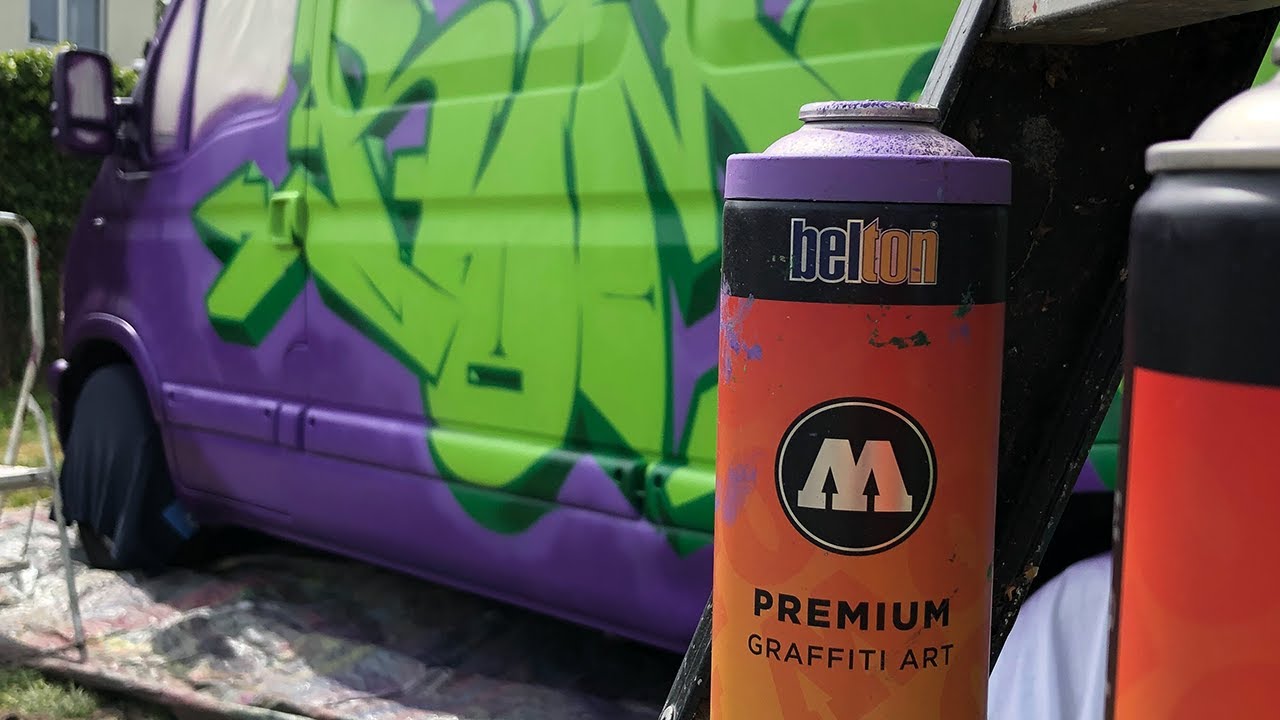 Mega Romeo graffiti campervan - Born2roll - YouTube
