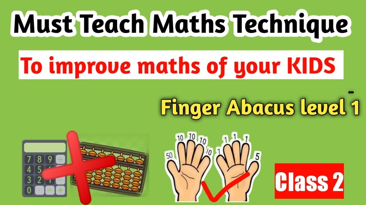 FINGER ABACUS (+9 BIG FRIEND FORMULA) - ABACUS FIRST LEVEL PRACTICE ...
