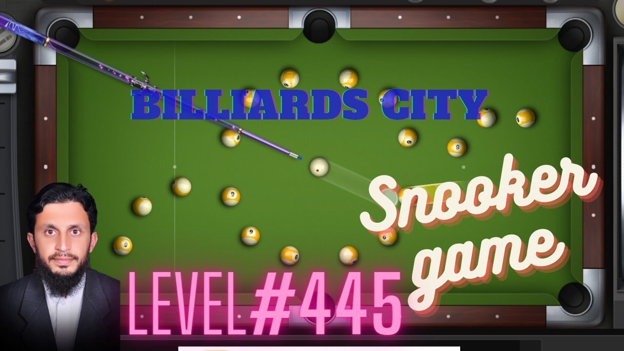 Billiards city game level 445 - YouTube