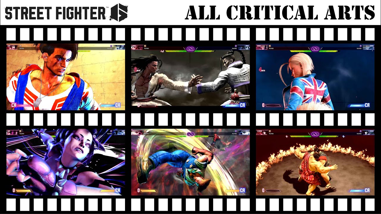 [SF6] All Critical Arts (Ver.1.0001) - YouTube