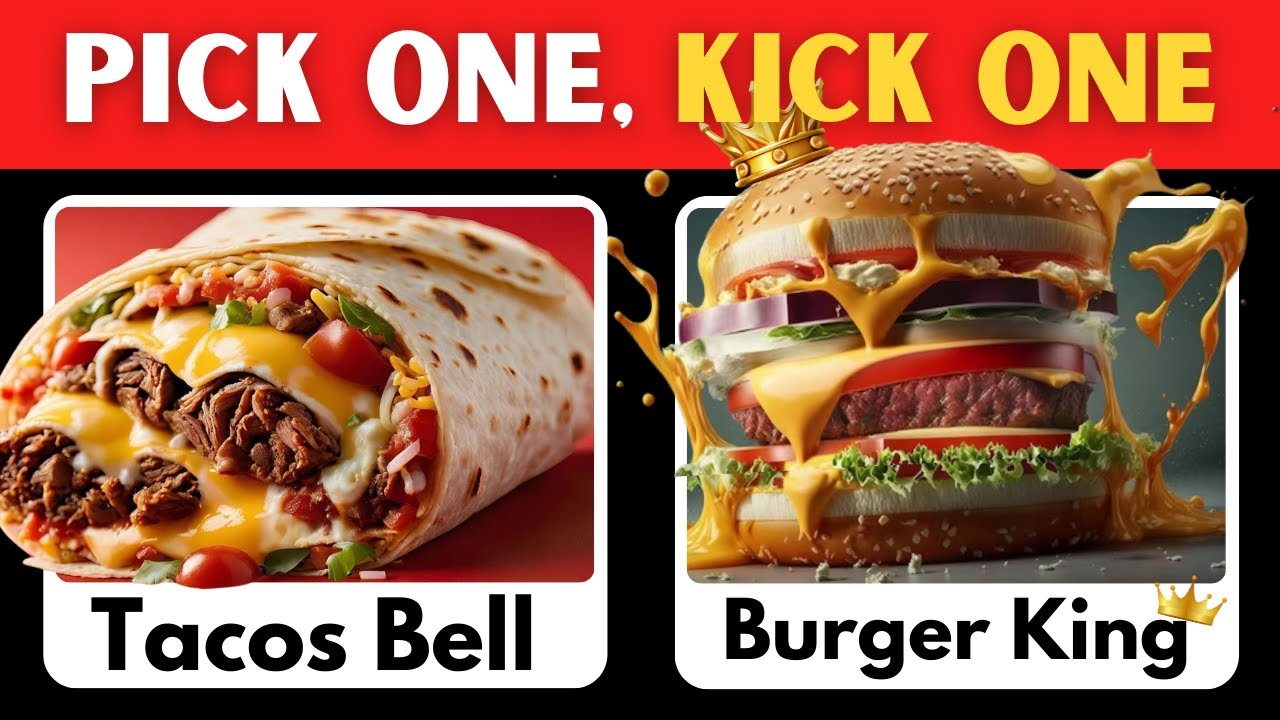 Pick Your Bite - Pick One Food - Pick One Kick One Food 🍕🌮 - YouTube