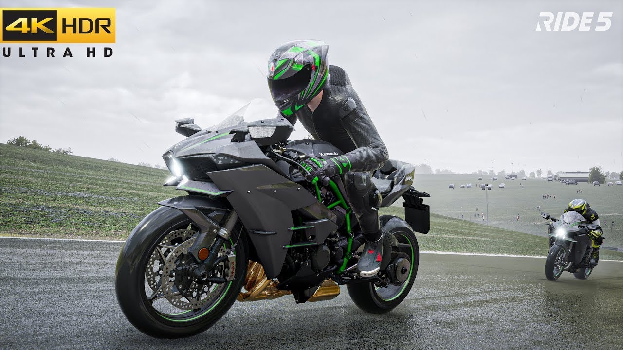 Kawasaki H2R FULL SEND 400km/h -The Ride 5 Gameplay - YouTube
