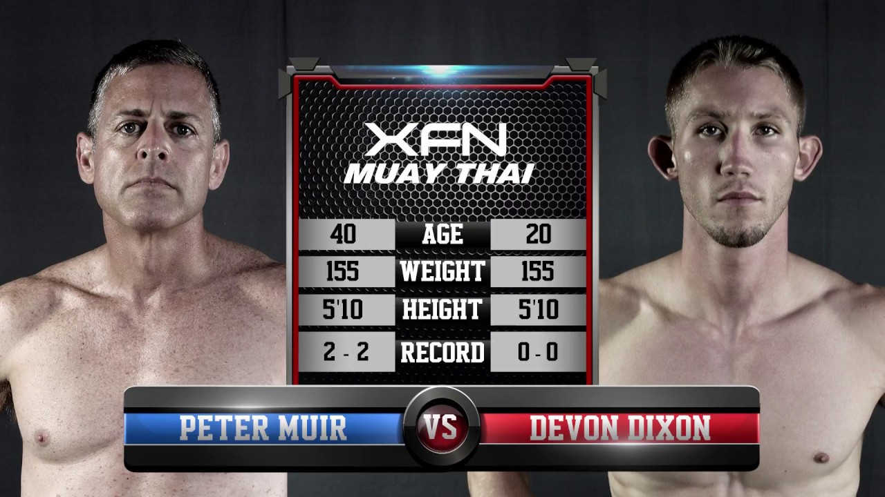 Peter Muir vx Devon Dixon XFN 15 Muay Thai - YouTube