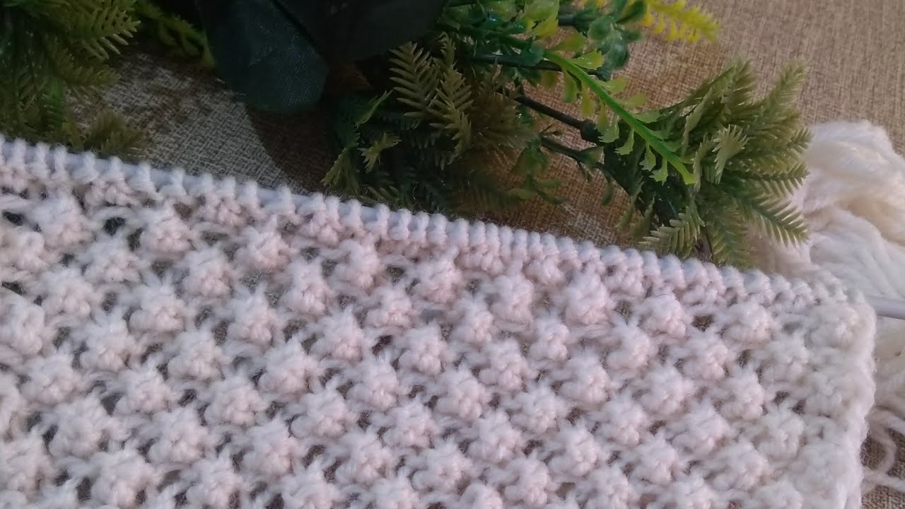 Bubble stitch|| Bubble knitting pattern #055 || My little skills # ...