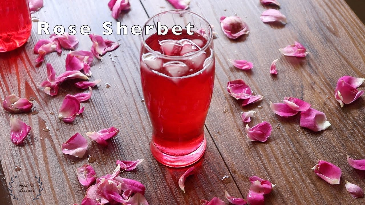 Homemade Rose Syrup For Lockdown | No Preservative Easy Rose Sherbet ...