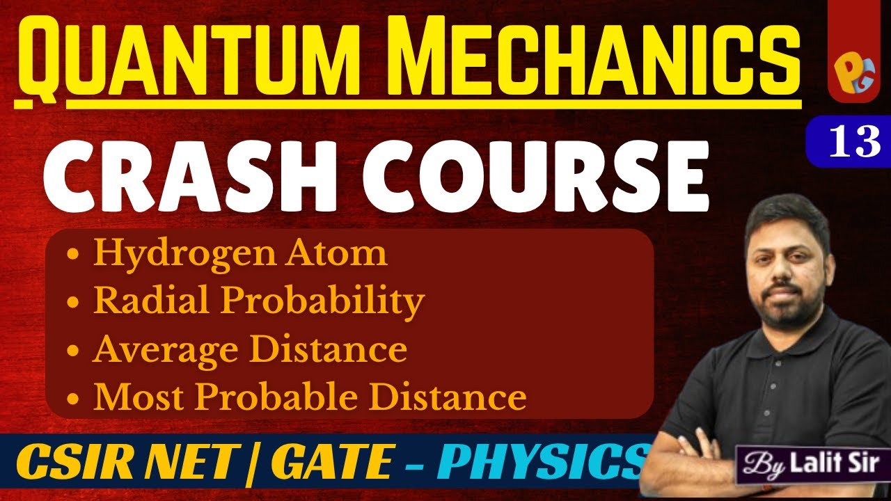 Hydrogen Atom | Radial Probability | Average & Most Probable Distance ...
