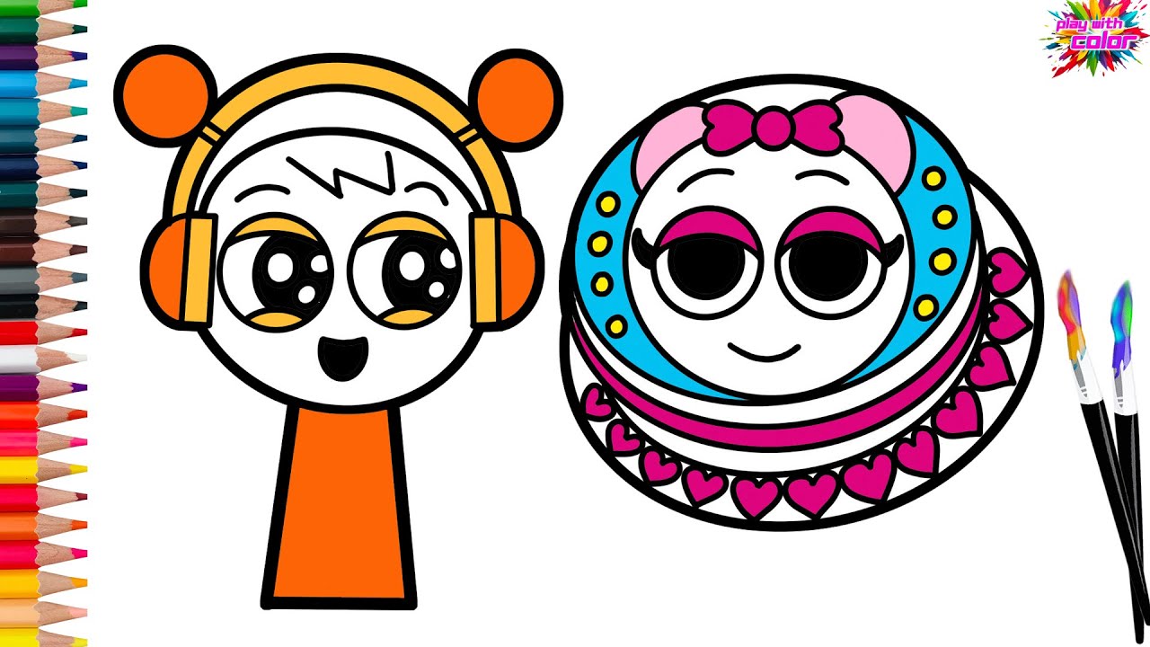 How to Draw a cute new Pinki from Sprunki | Easy tutorial - YouTube