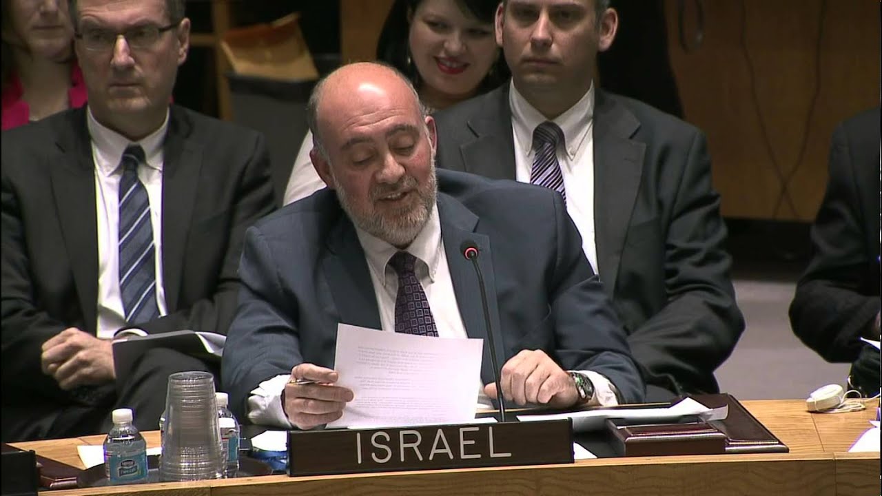 Israeli Ambassador Ron Prosor at UN Security Council, October 22, 2013 ...