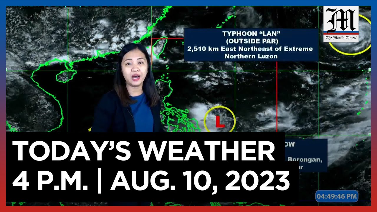 Today's Weather, 4 P.M. | Aug. 10, 2023 - YouTube