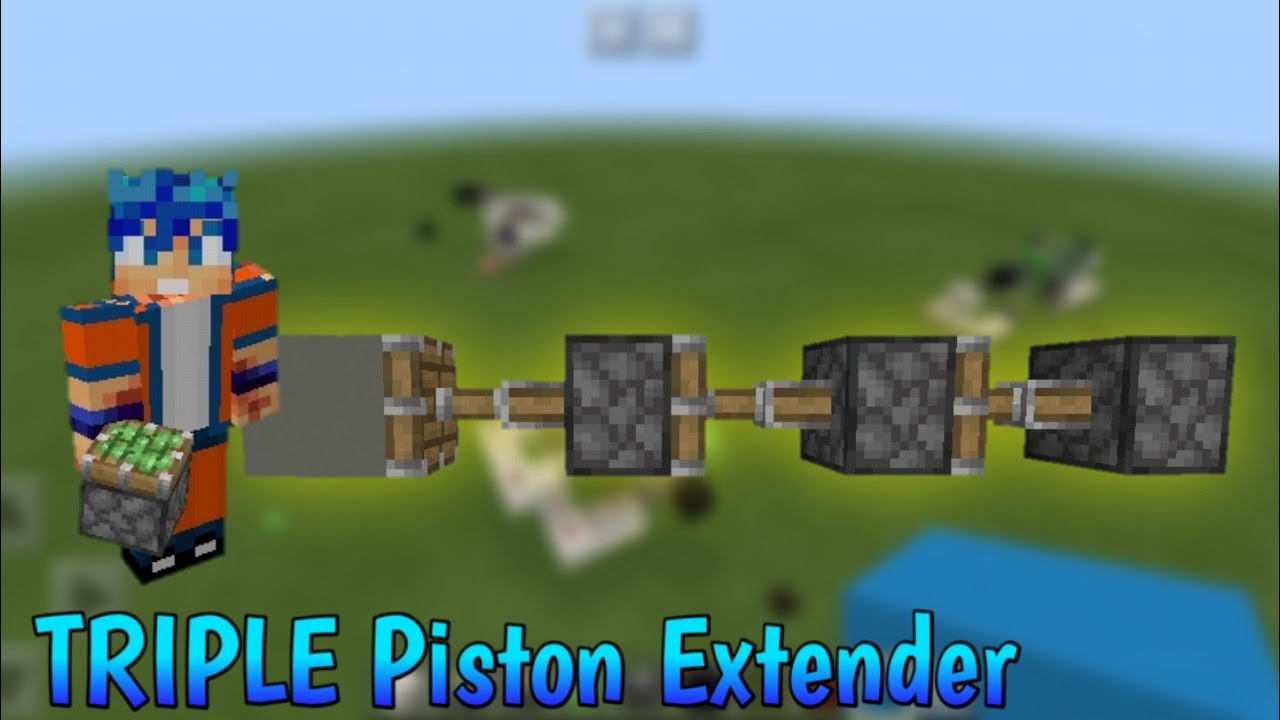 How To Make A TRIPLE Piston Extender(MCPE) - YouTube