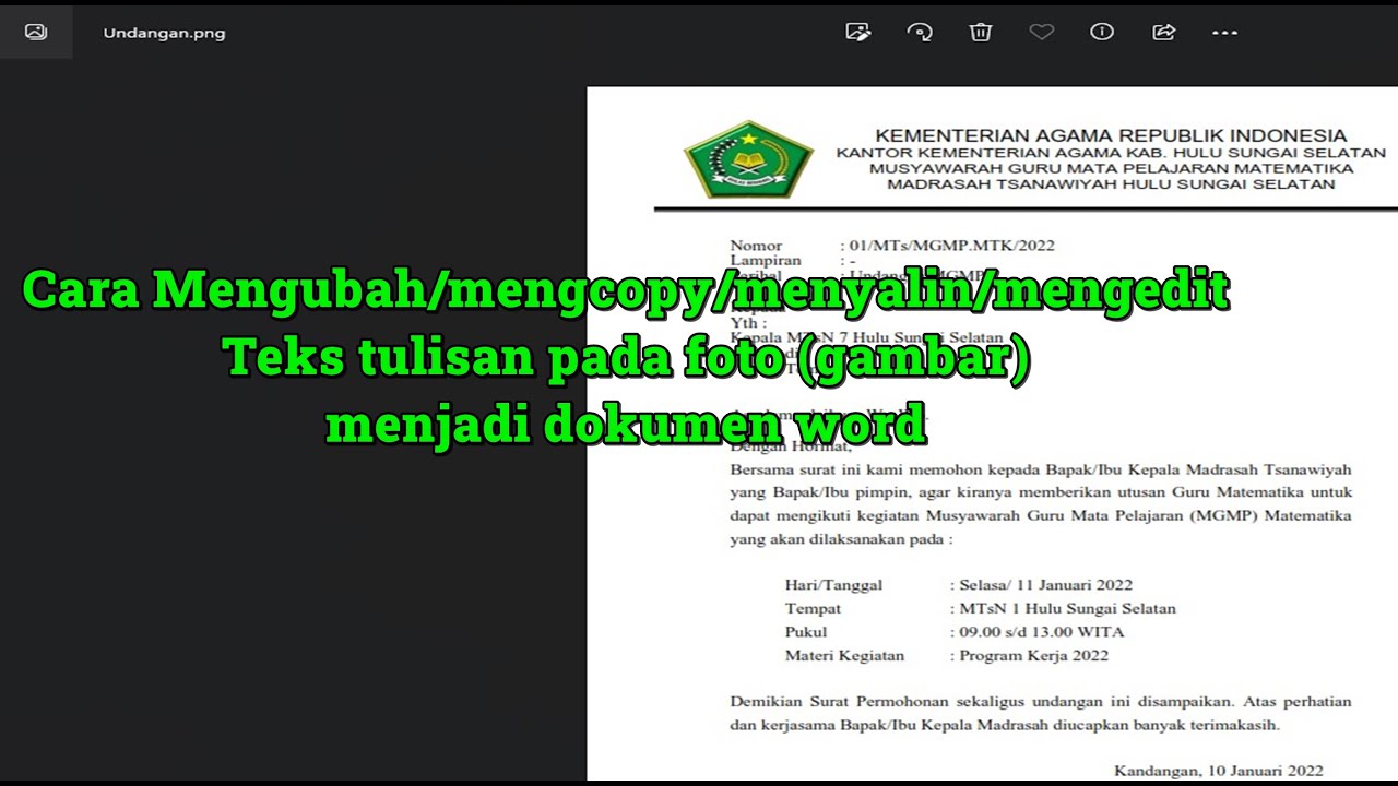Cara Mengubah/mengcopy/menyalin/mengedit Teks tulisan foto (gambar ...