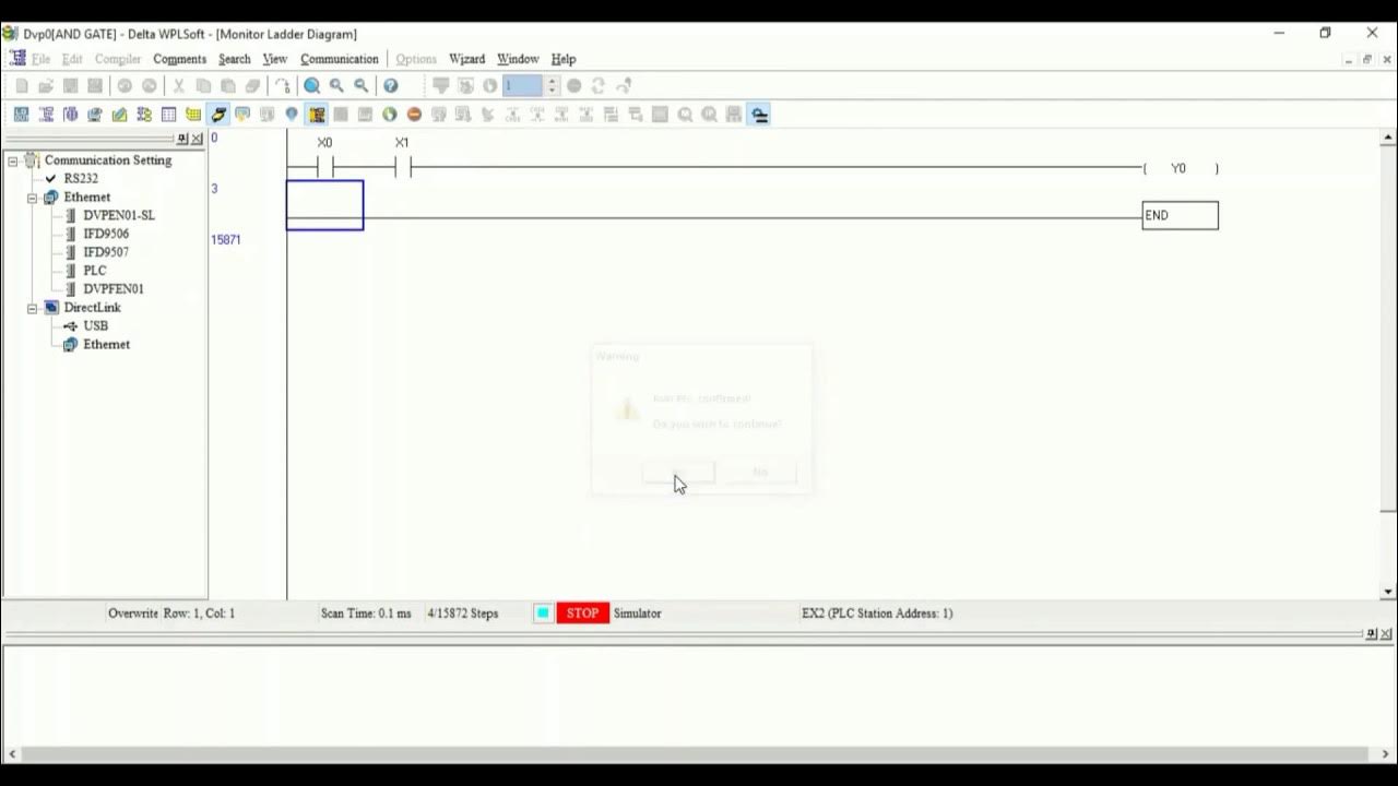 AND GATE Logic programming using DELTA PLC software. - YouTube