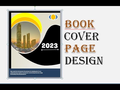 how to make book cover page in ms word #design #letterhead # ...