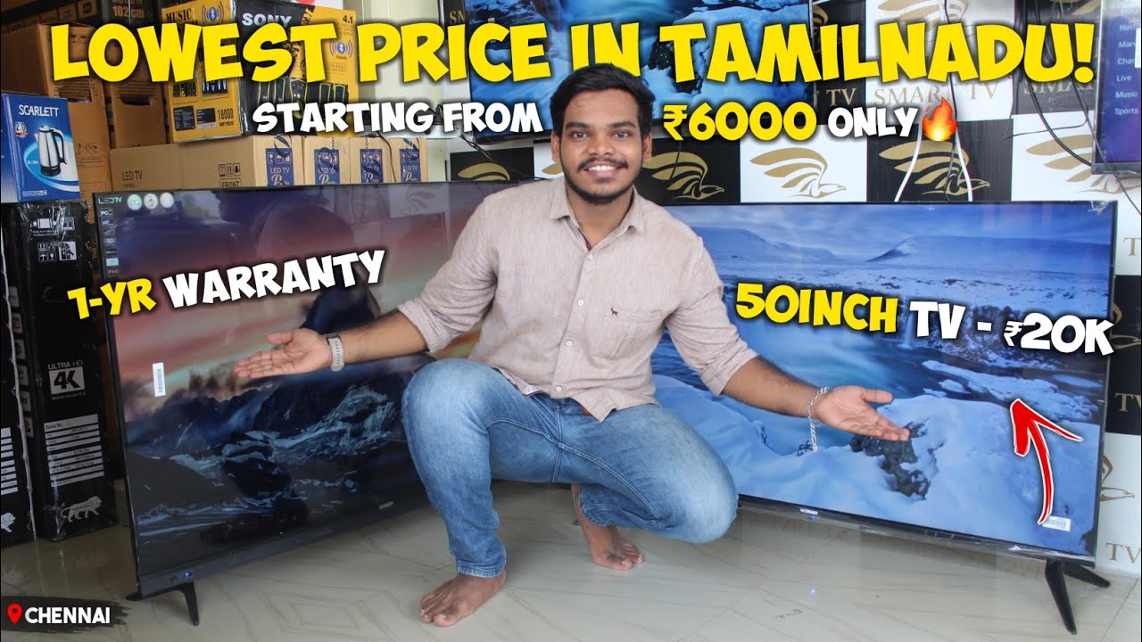 50inch 4K Android smart TV - Only ₹20k!🔥| Tv starting from ₹6000 😳| Tv ...