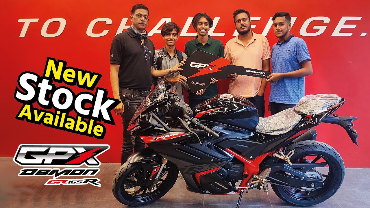 New Stock Available | GPX Demon GR 165r | NON ABS 2 valve - YouTube
