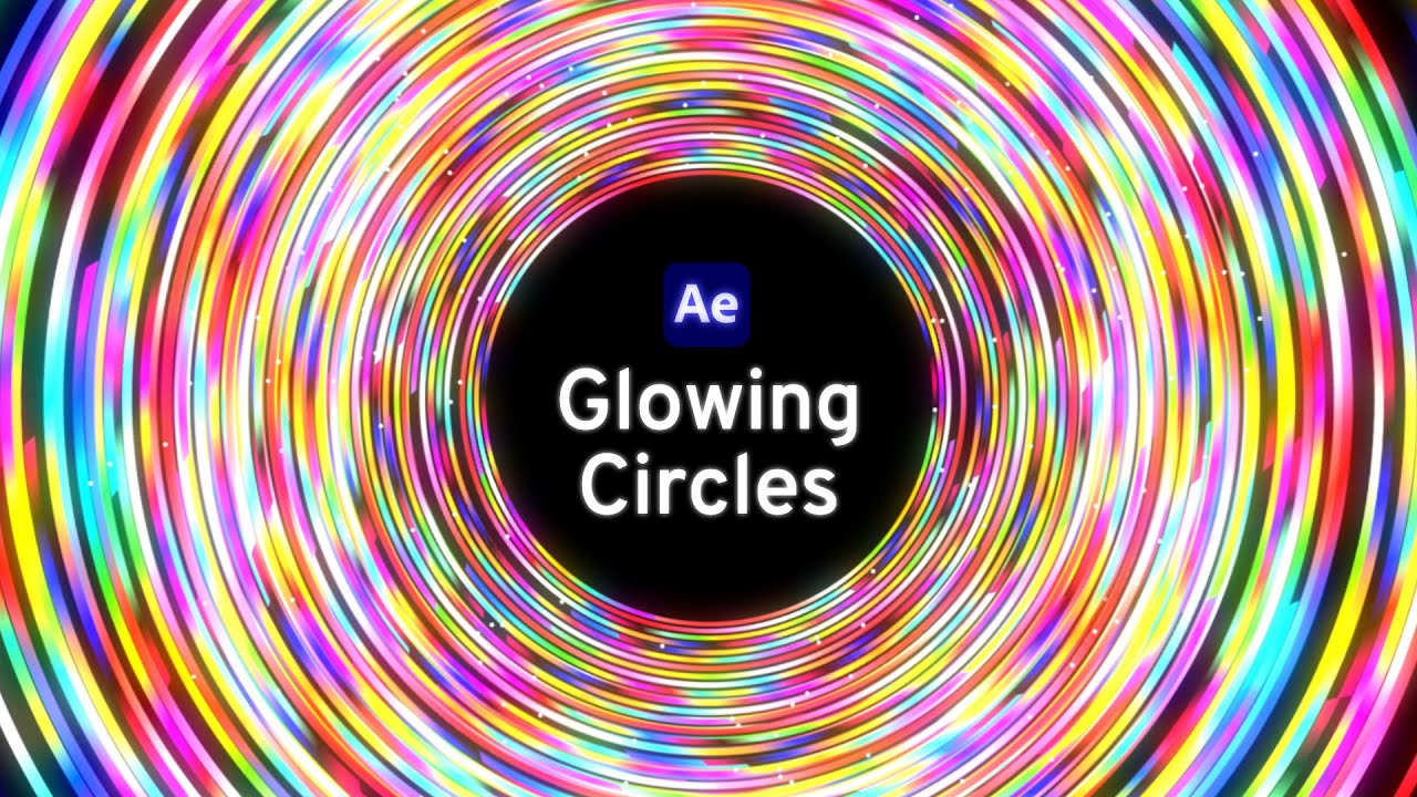 Glowing circles After Effects tutorial - YouTube