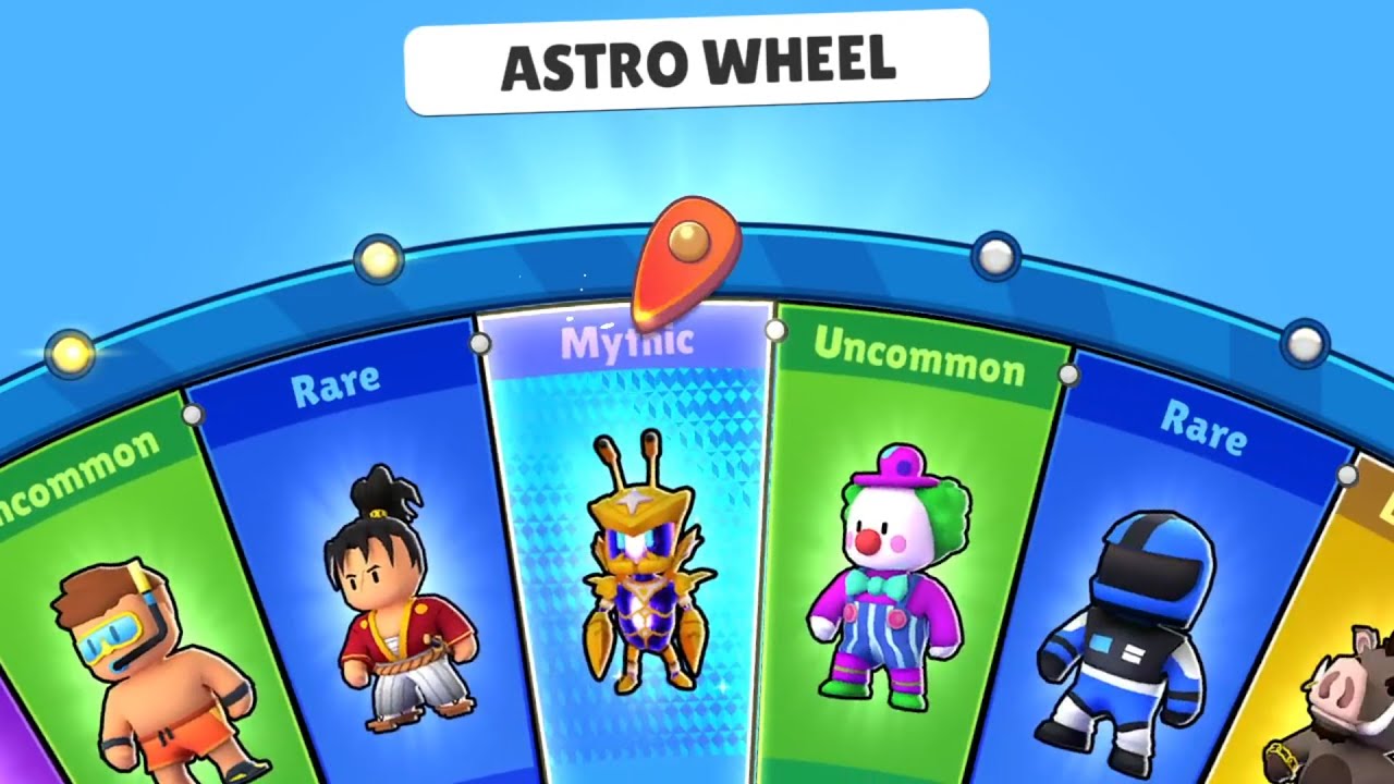 Spinning 3500 Gems for Astro Wheel - Stumble Guys - YouTube