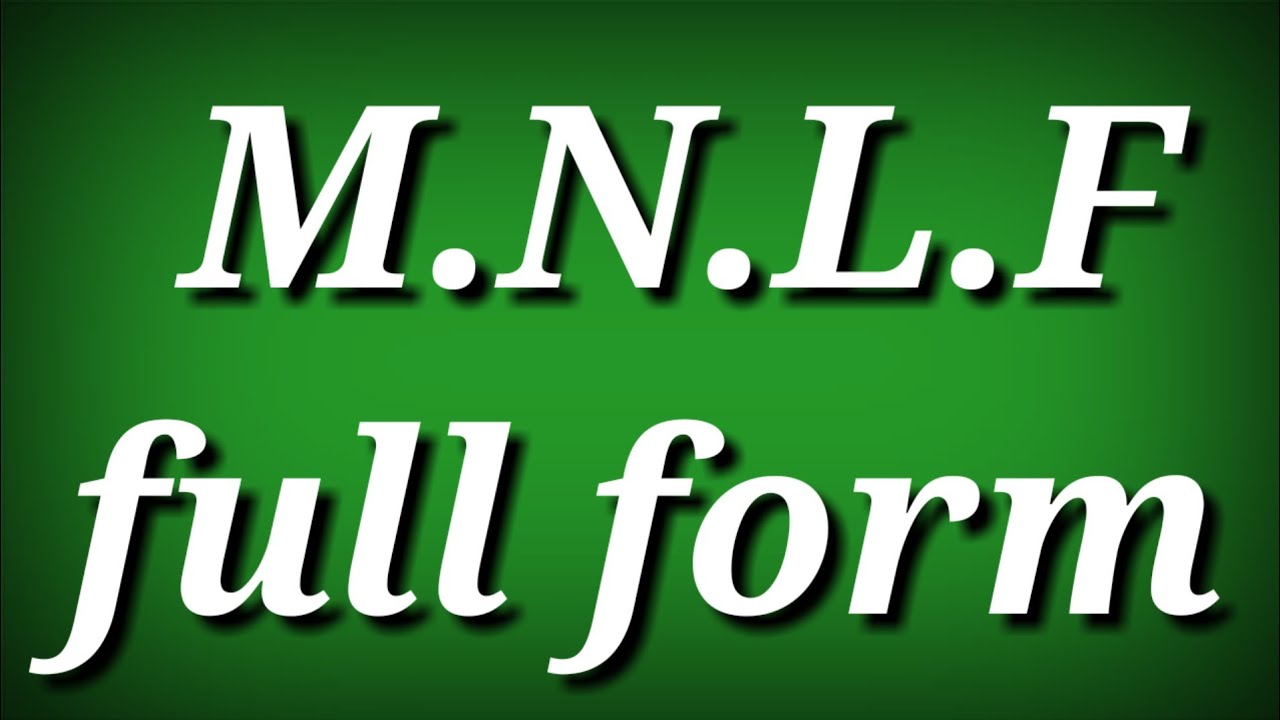 MNLF full form || MNLF || full form || MNLF meaning - YouTube