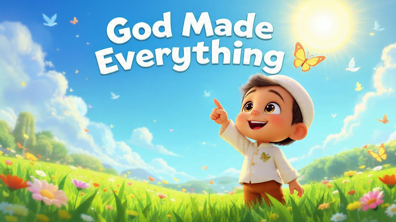 Allah Made Everything 🌍 | 4 in 1 Islamic Nursery Rhymes for Kids ...