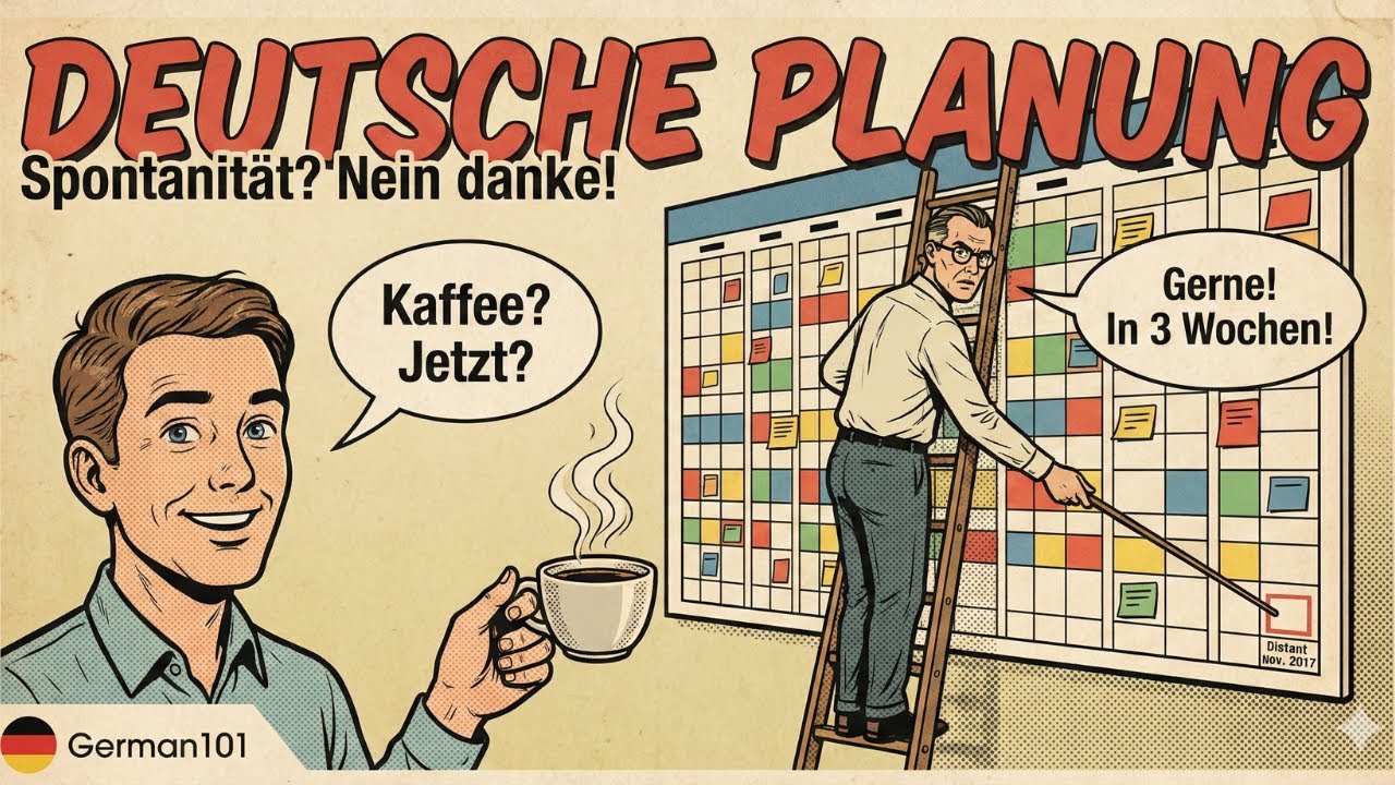 German Listening Practice: Warum Deutsche alles planen (B1/B2) - YouTube