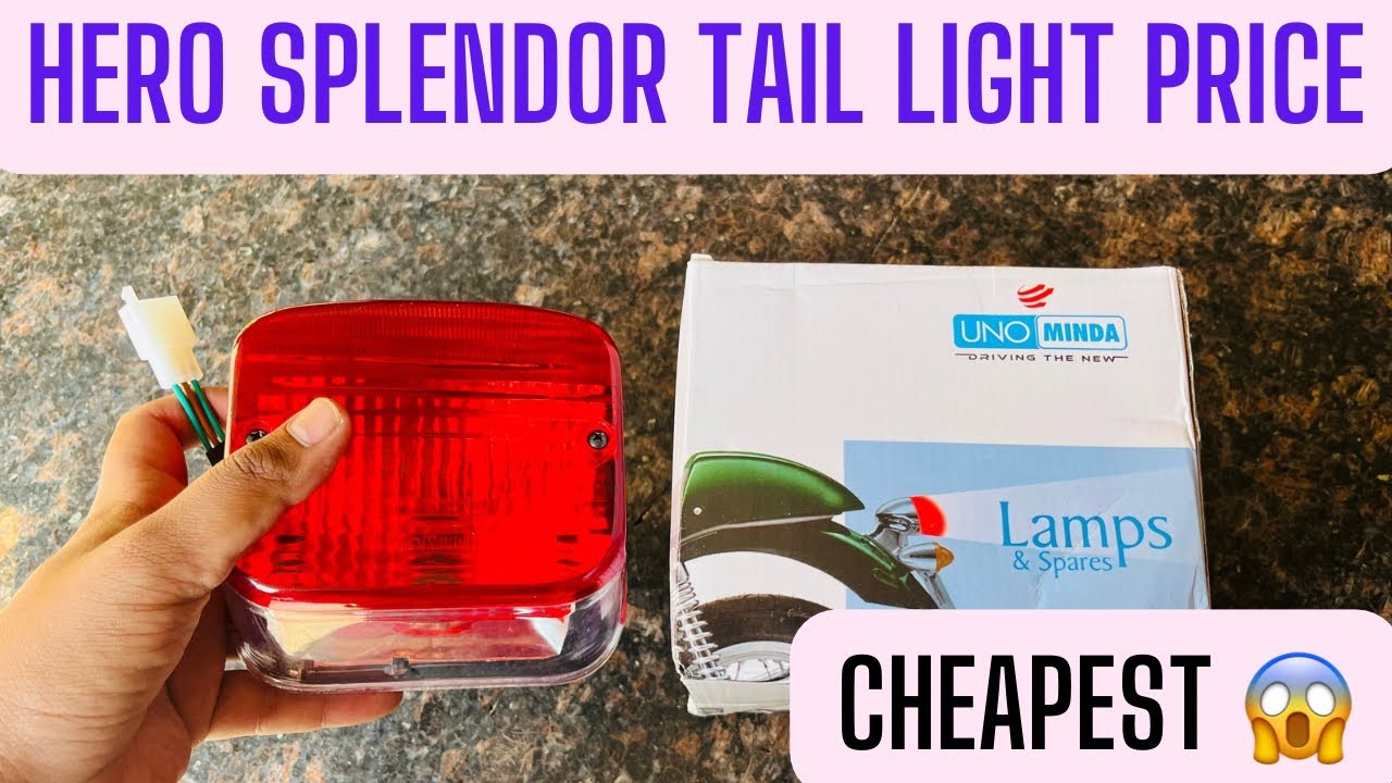 Cheapest 😱 Tail Light Assembly Of Splendor Plus With Good Quality # ...