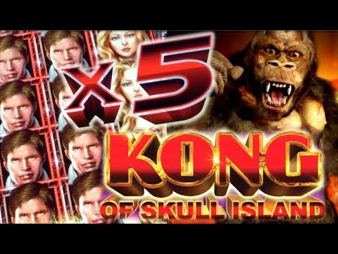 ★KING KONG WIN!★ KONG OF SKULL ISLAND Slot Machine Bonus (AINSWORTH ...