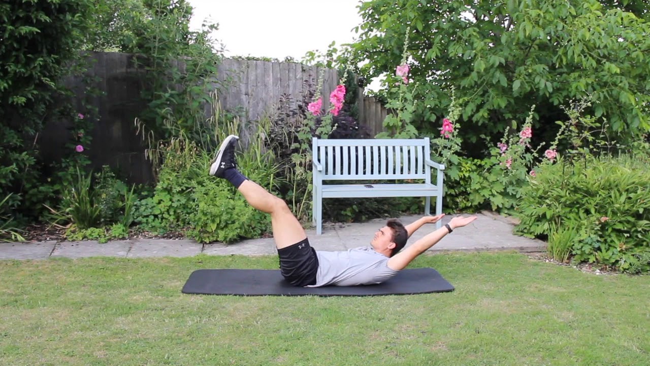 Bodyweight hollow hold (progression 2) - YouTube