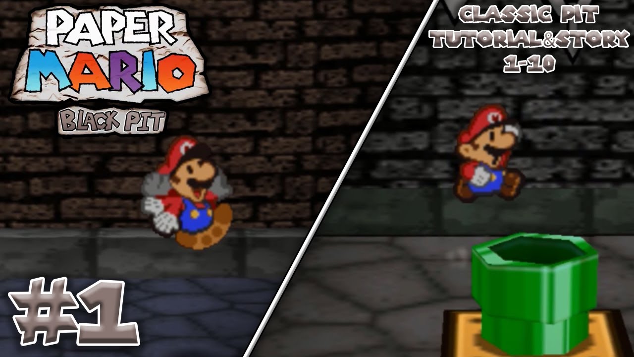 Paper Mario: Black Pit [#1] | Learning the Basics - YouTube