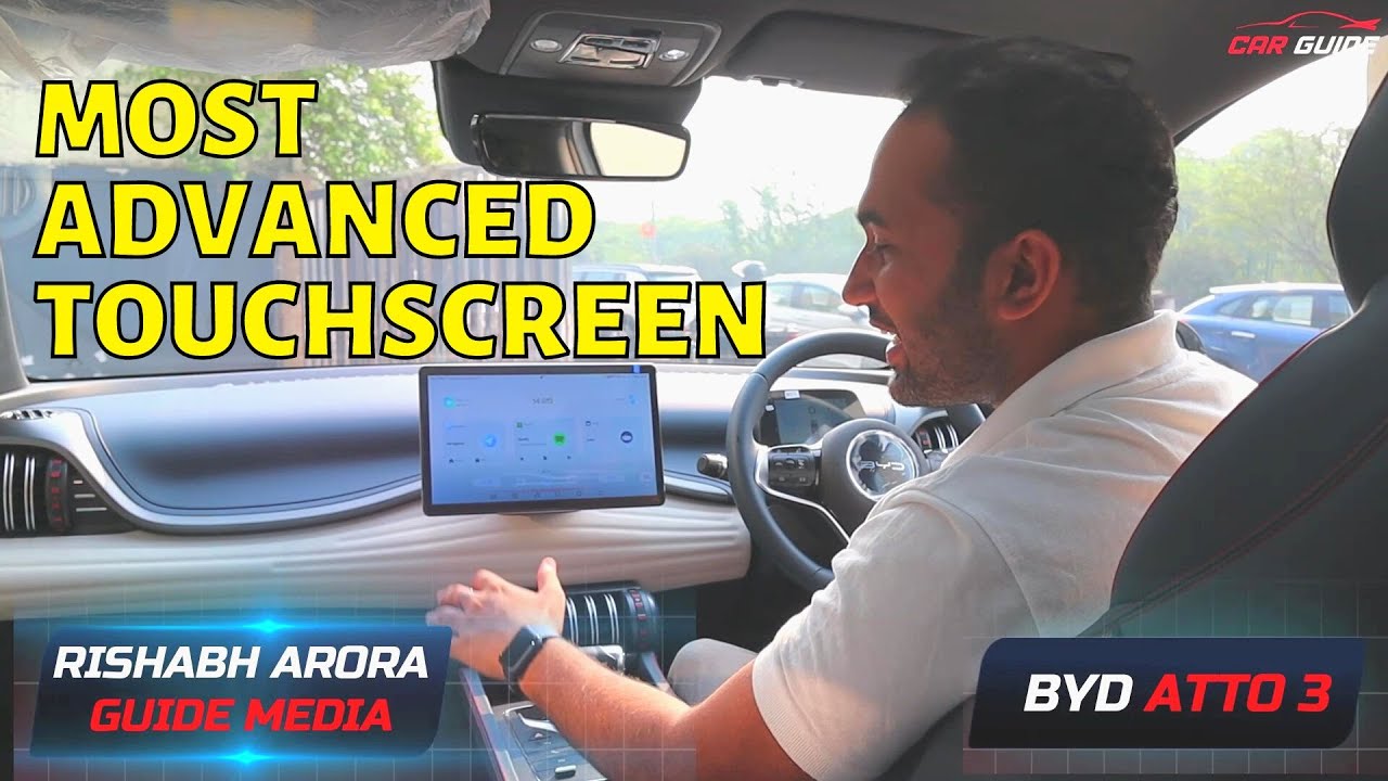 BYD Atto 3 Screen Explained | 12 inch Rotating Touchscreen in a Car ...