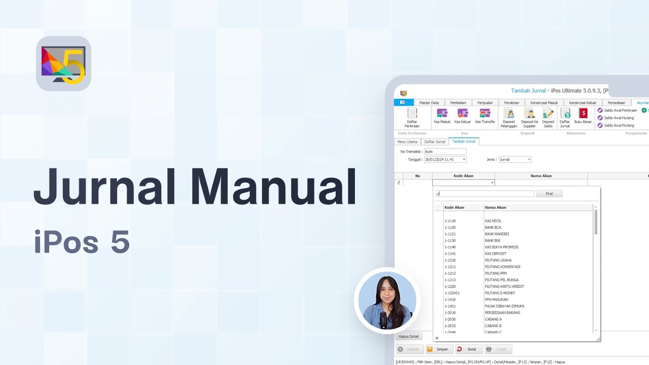 Jurnal Manual | Cara Membuat Jurnal Manual Pada Ipos 5 - YouTube