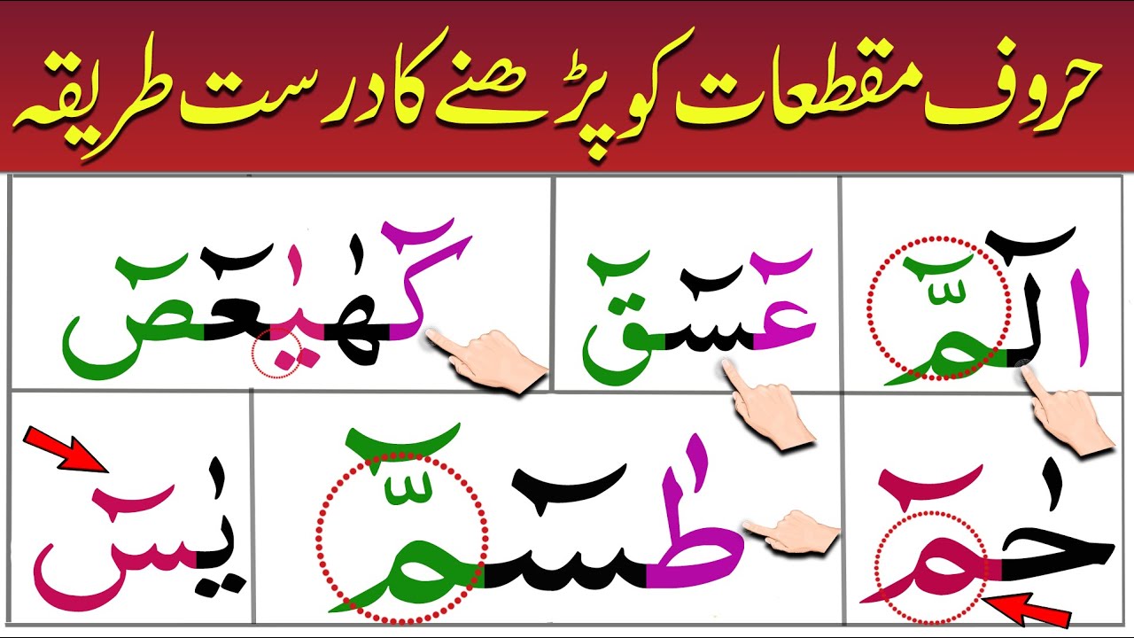 Noorani Qaida Part 4 | Muqatta'at Letters in Quran [حروف مقطعات ...