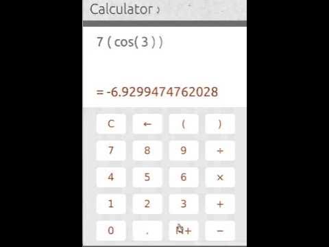 Ubuntu calculator preview - YouTube