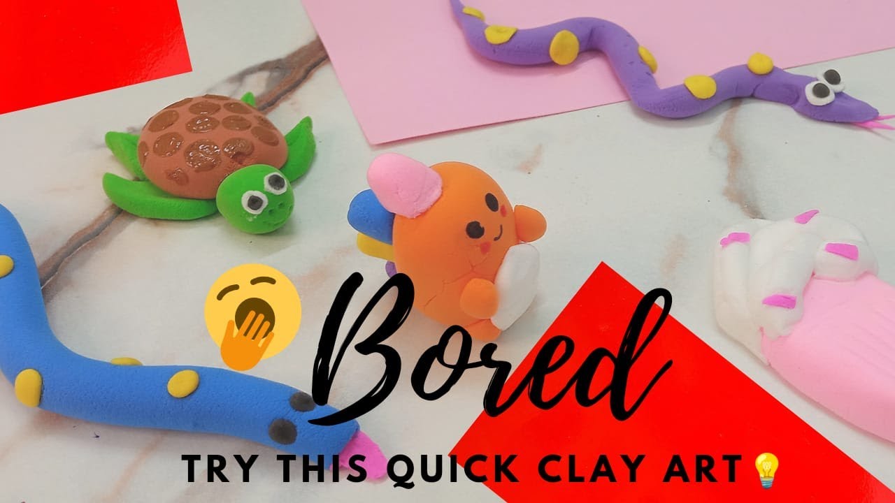 lets try cutest art using clay||😊😍|DIY clay art||part-2 - YouTube