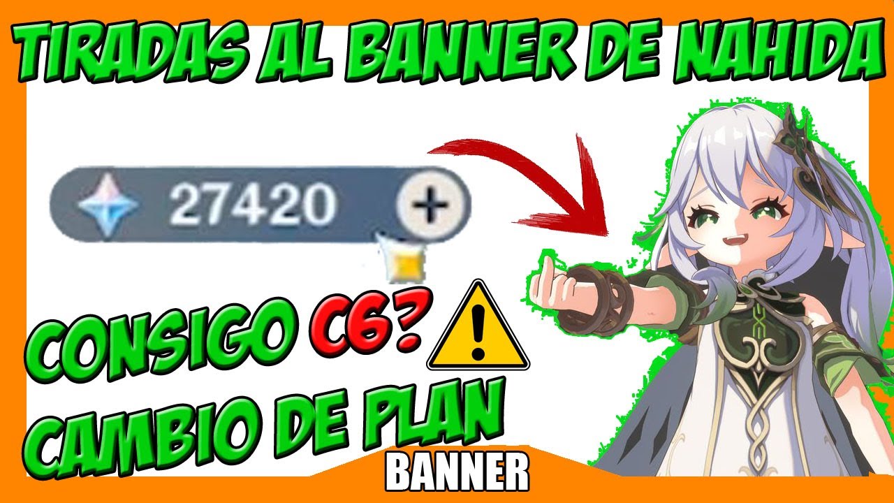 🥬Mis tiradas de DESEOS al banner de NAHIDA☄️Banner 3.2🌿 TIRAMOS muchas ...