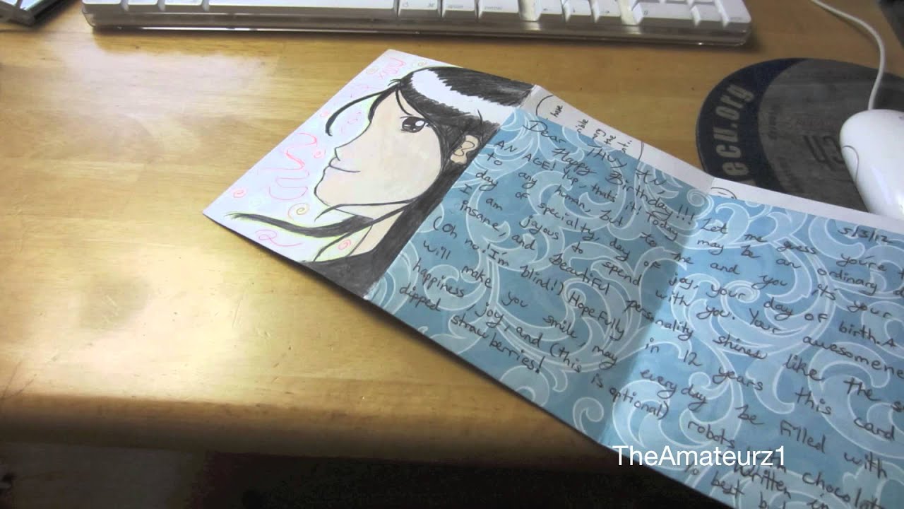 Handmade Birthday Card 2012 - YouTube