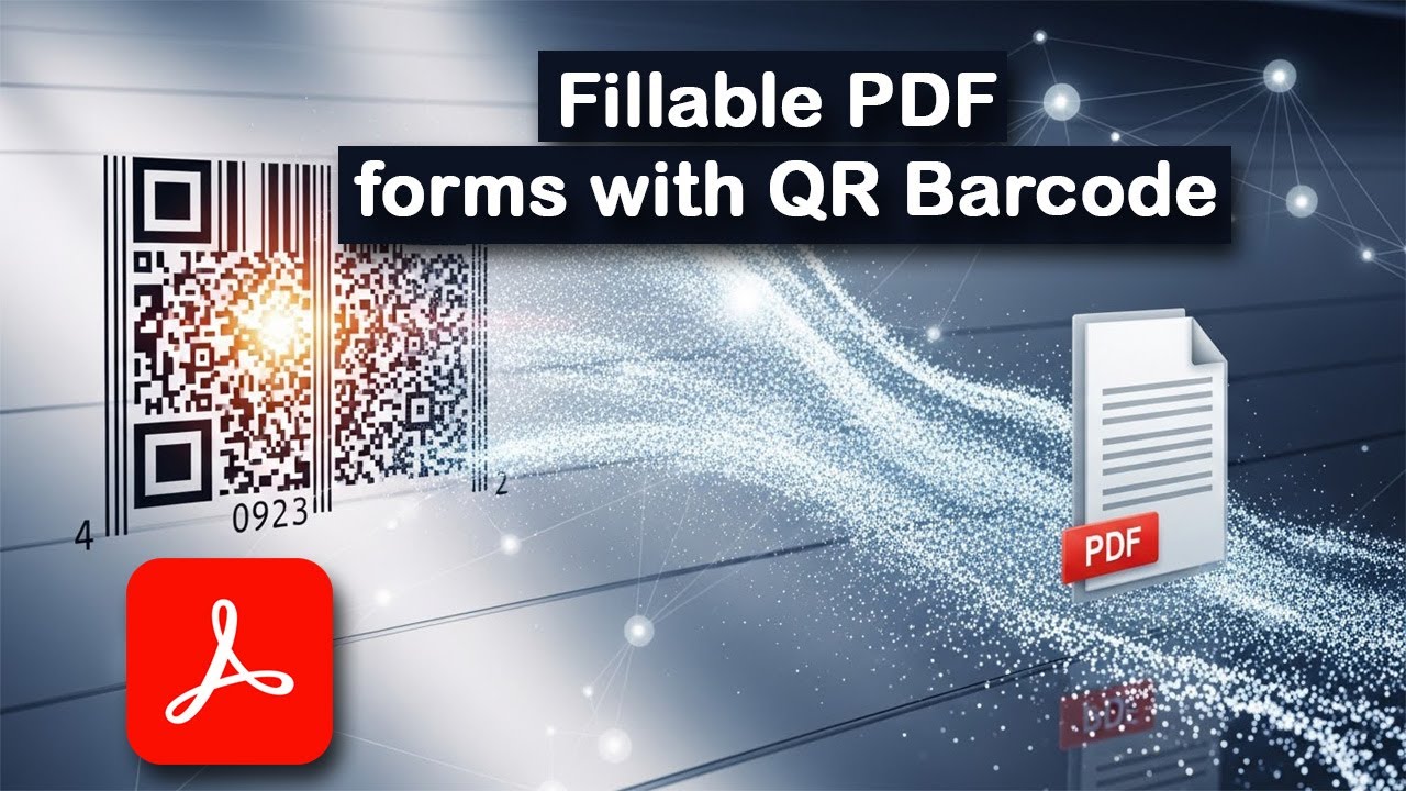 How to create a fillable pdf forms with QR barcode using Adobe Acrobat ...