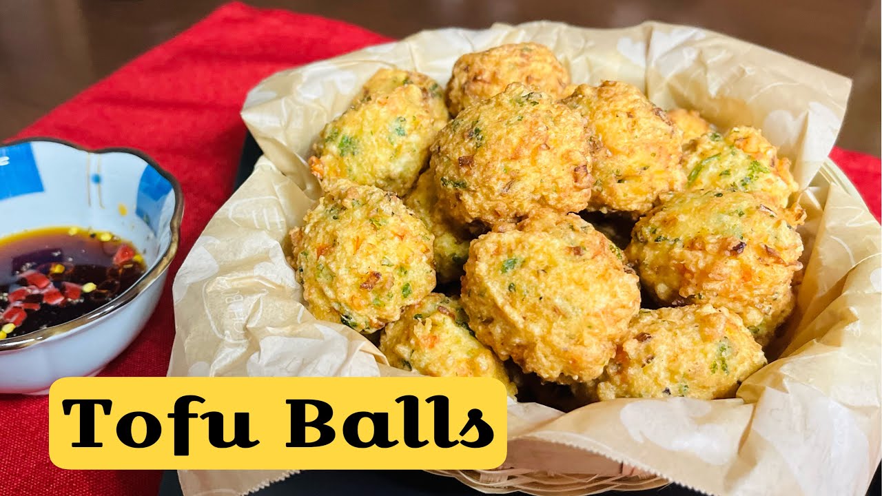 HOW TO MAKE TOFU BALLS WITH VEGETABLES || EASY AND HEALTHY RECIPE #豆腐 ...