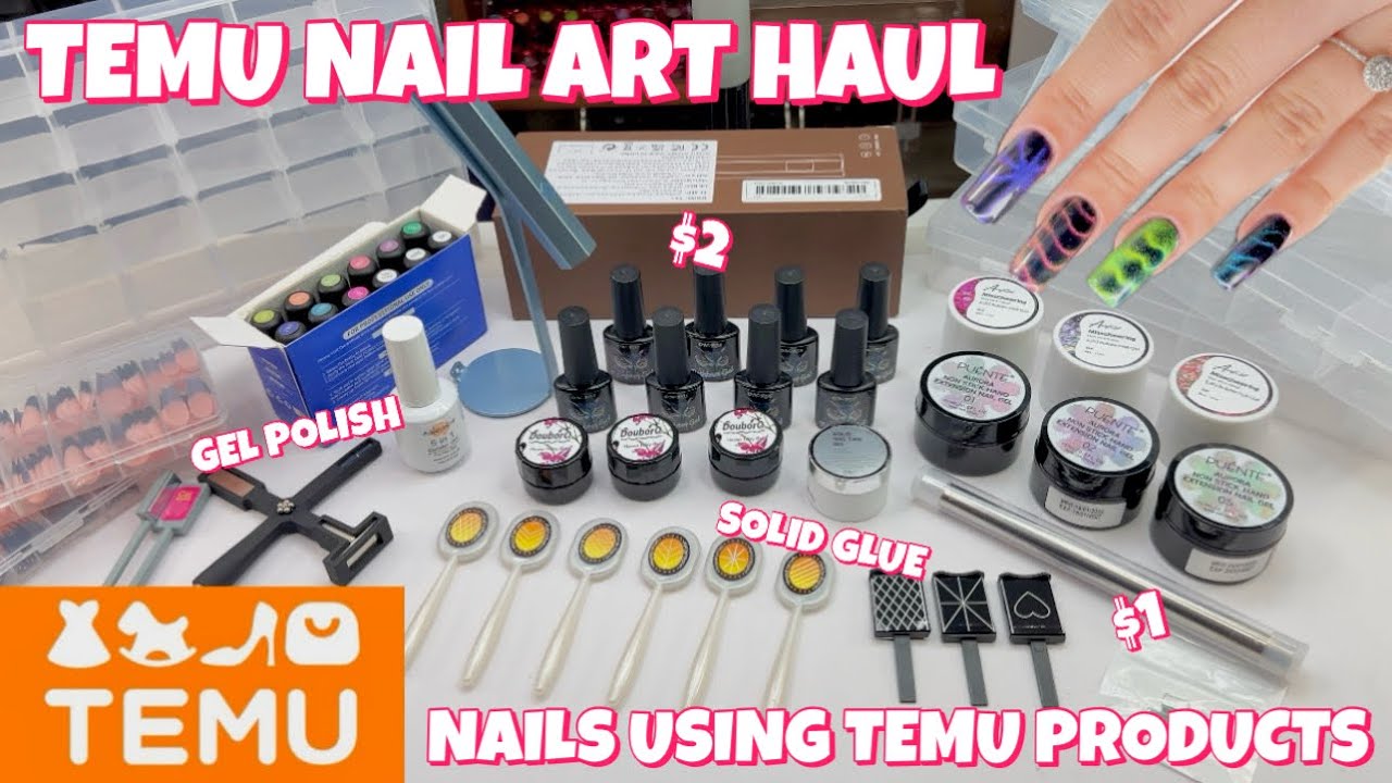 HUGE TEMU NAIL SUPPLY HAUL | WHAT I ORDERED VS WHAT I GOT | HONEST ...