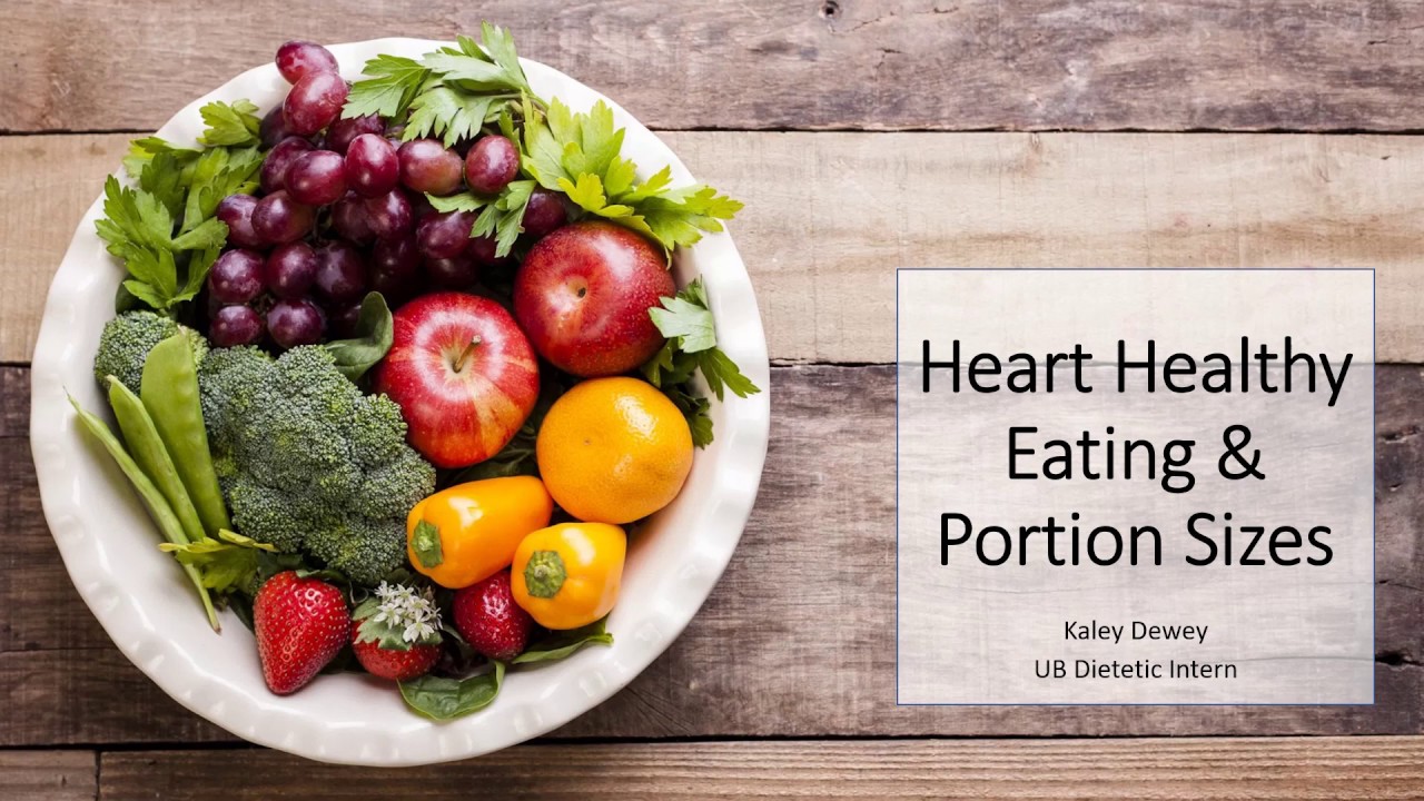 Heart Healthy Eating & Portion Sizes - YouTube